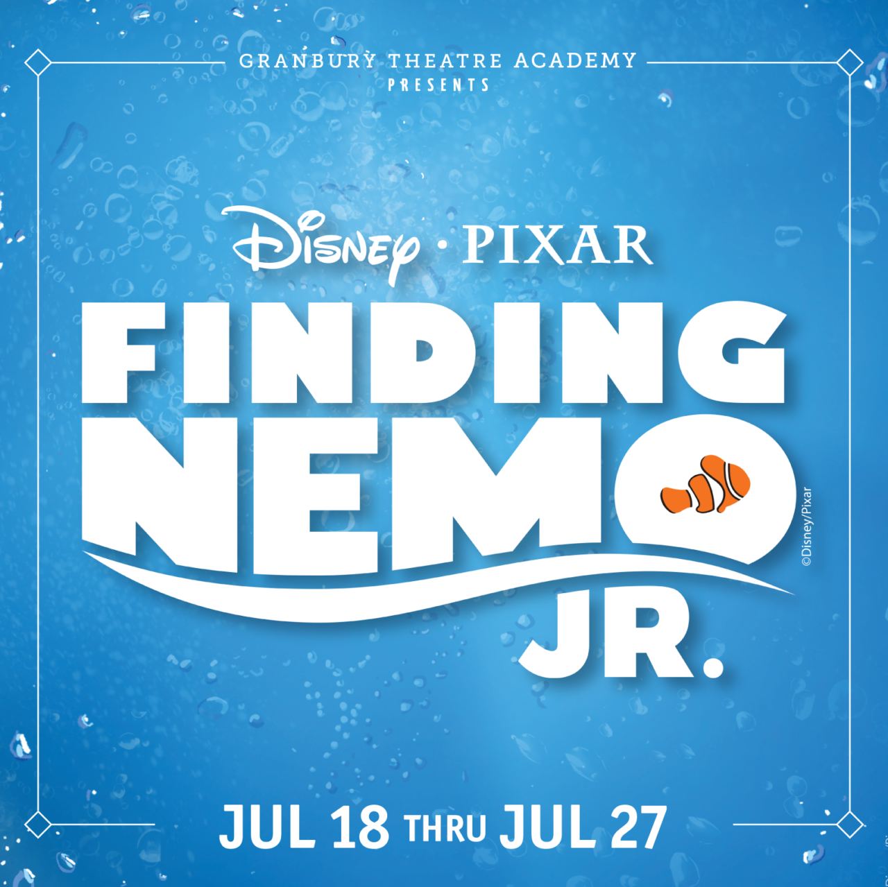 "Finding Nemo JR" Summer Camps - Granbury Theatre Academy